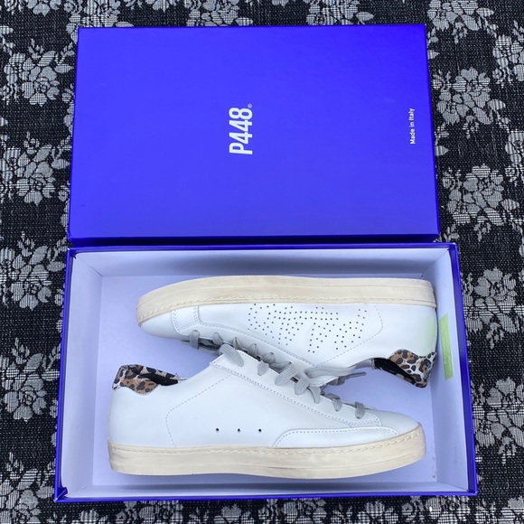 P448 | Shoes | P448 John Sneaker Whiteleo Leopard | Poshmark